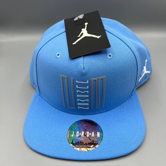 Jordan | Accessories | Air Jordan J1 Hat Men Blue Jumpman Snap Back Cap ...